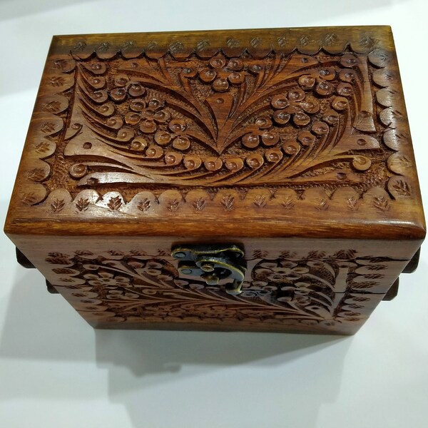 Carved Jewelry Box - Etsy