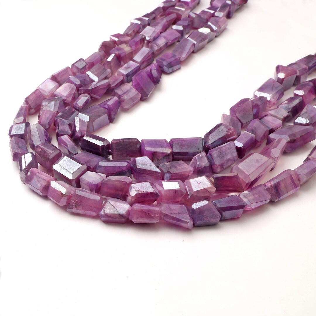 Moonstone Beads, Purple Moonstone Beads, 8 Inch Strand, Faceted ...