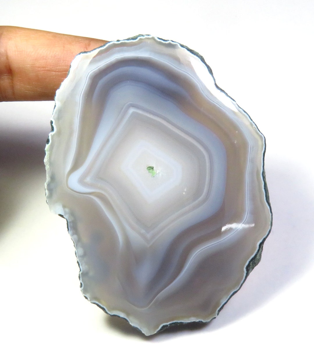 Natural Botswana Agate Slice Geode Gemstone, 69x52 Mm, 201 Cts ...