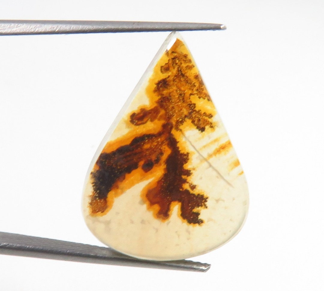 Natural Shazar Dendrite Gemstone, 22x16 Mm, Handmade Polished Shazar ...