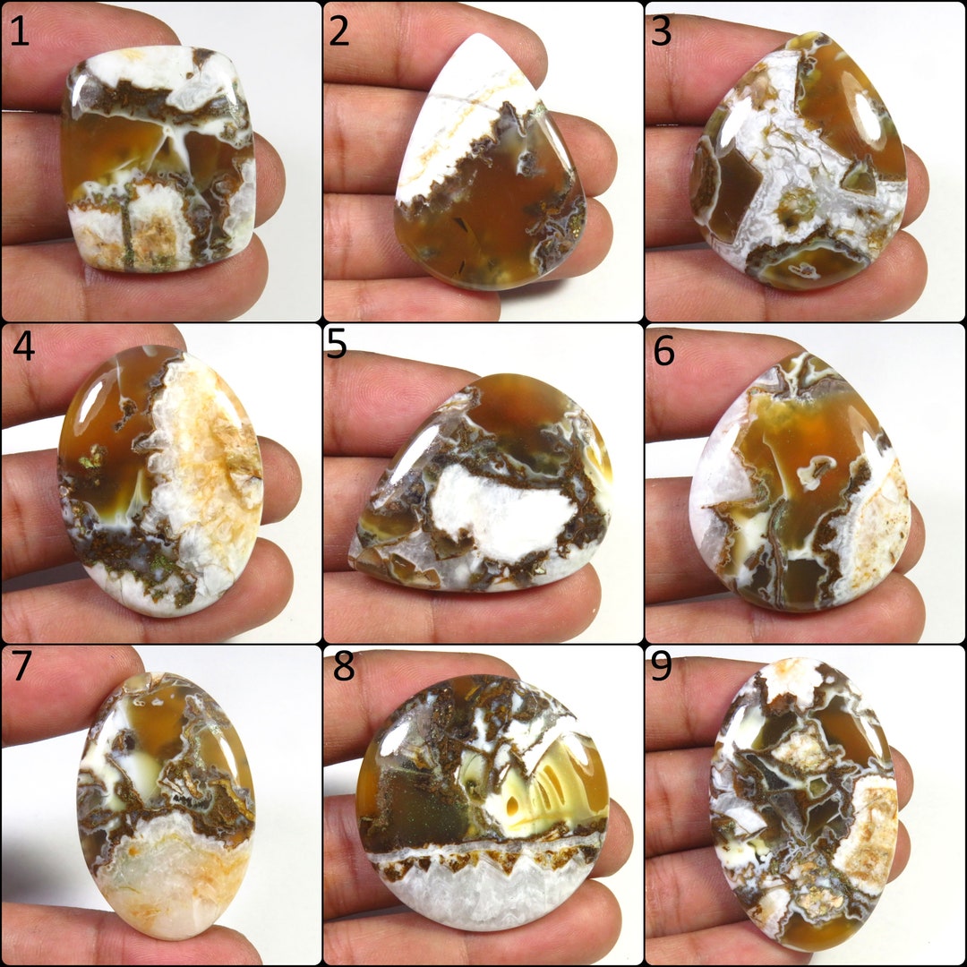 Natural Jasper Wild Horse Gemstone, Brown Wild Horse Cabochon, 38-76cts ...