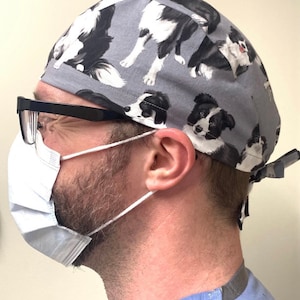 Raccoon Trash Panda Short Hair Unisex Men’s Surgical Scrub Cap OR Hat ...