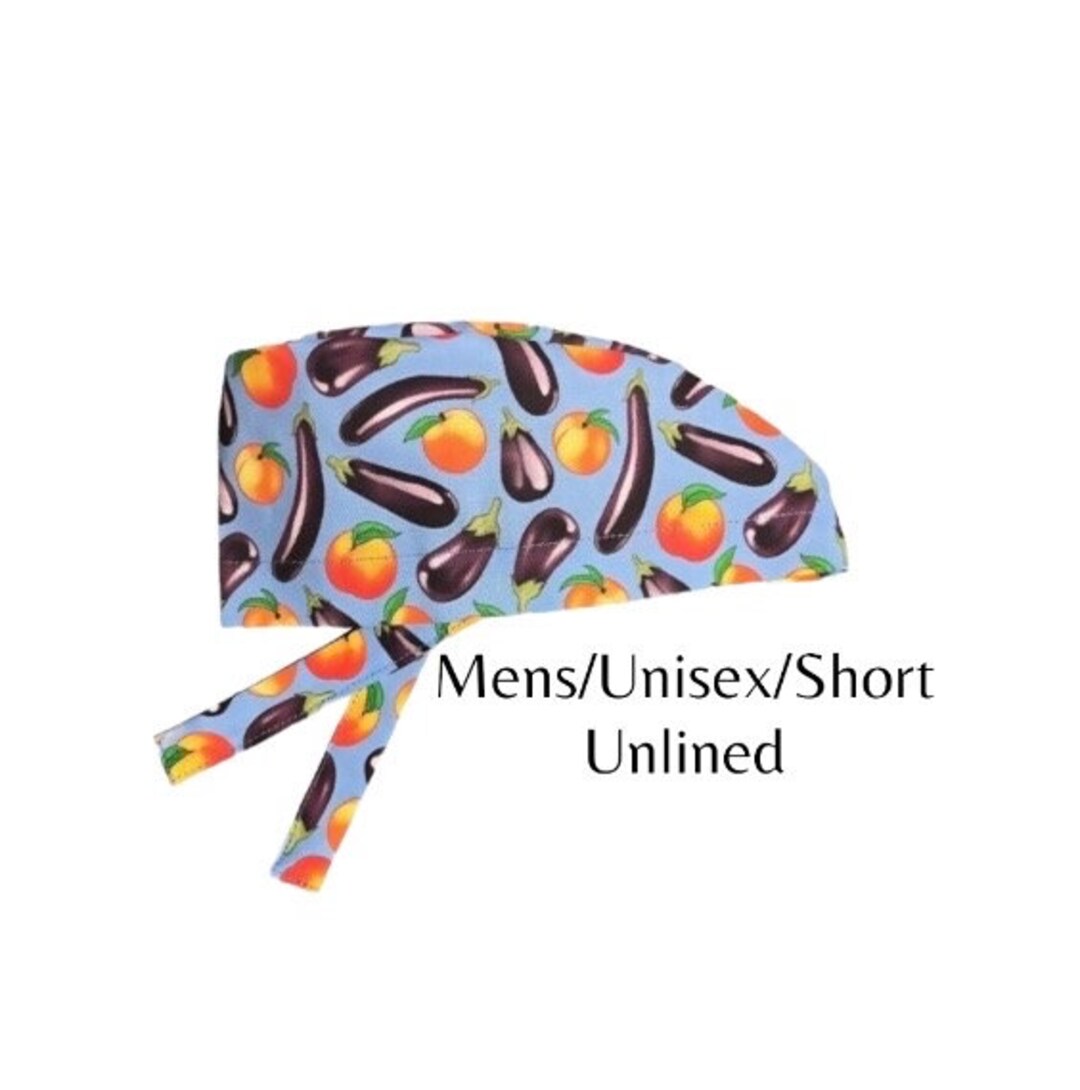 Eggplant Peaches Plastic Surgery Short Hair Surgical Scrub Cap CRNA OR ...
