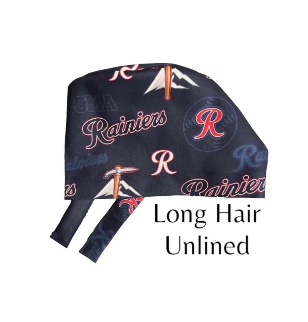Baseball Surgical Scrub Cap Made From Licensed Tacoma Rainiers Fabric ...