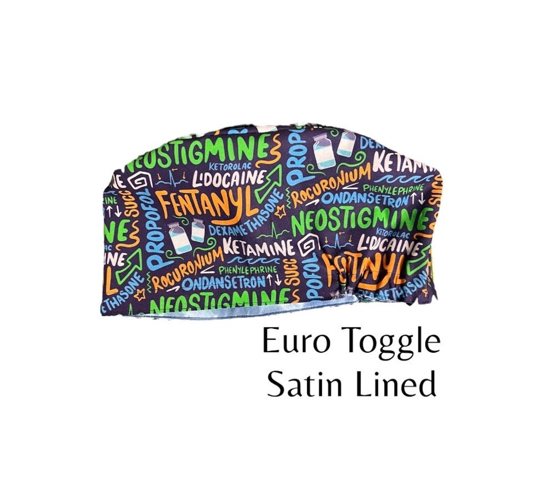 Satin Lined Anesthesia Sedation Medications Euro Toggle Surgical Scrub ...
