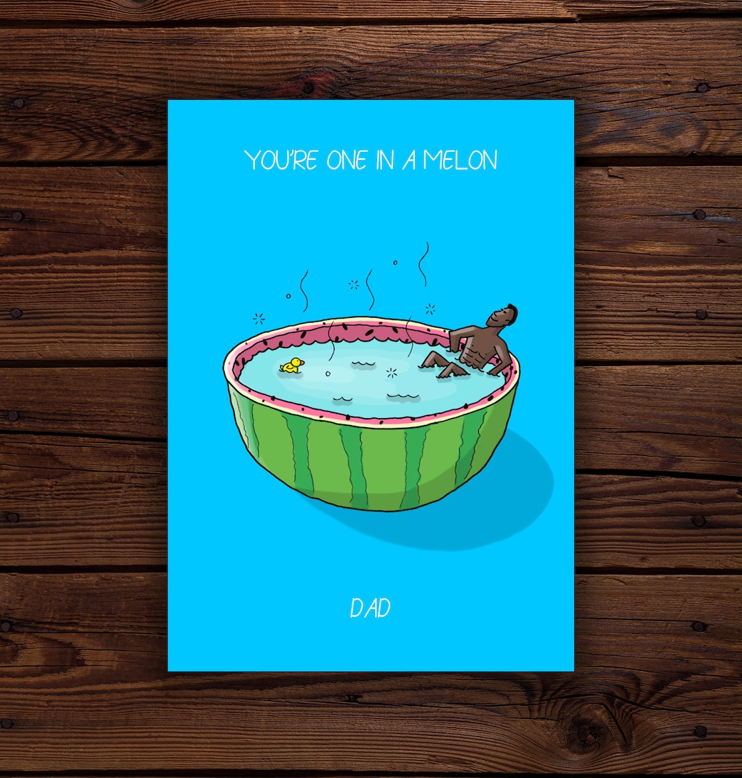 Father's Day Card - You're One in A Melon Dad - Etsy