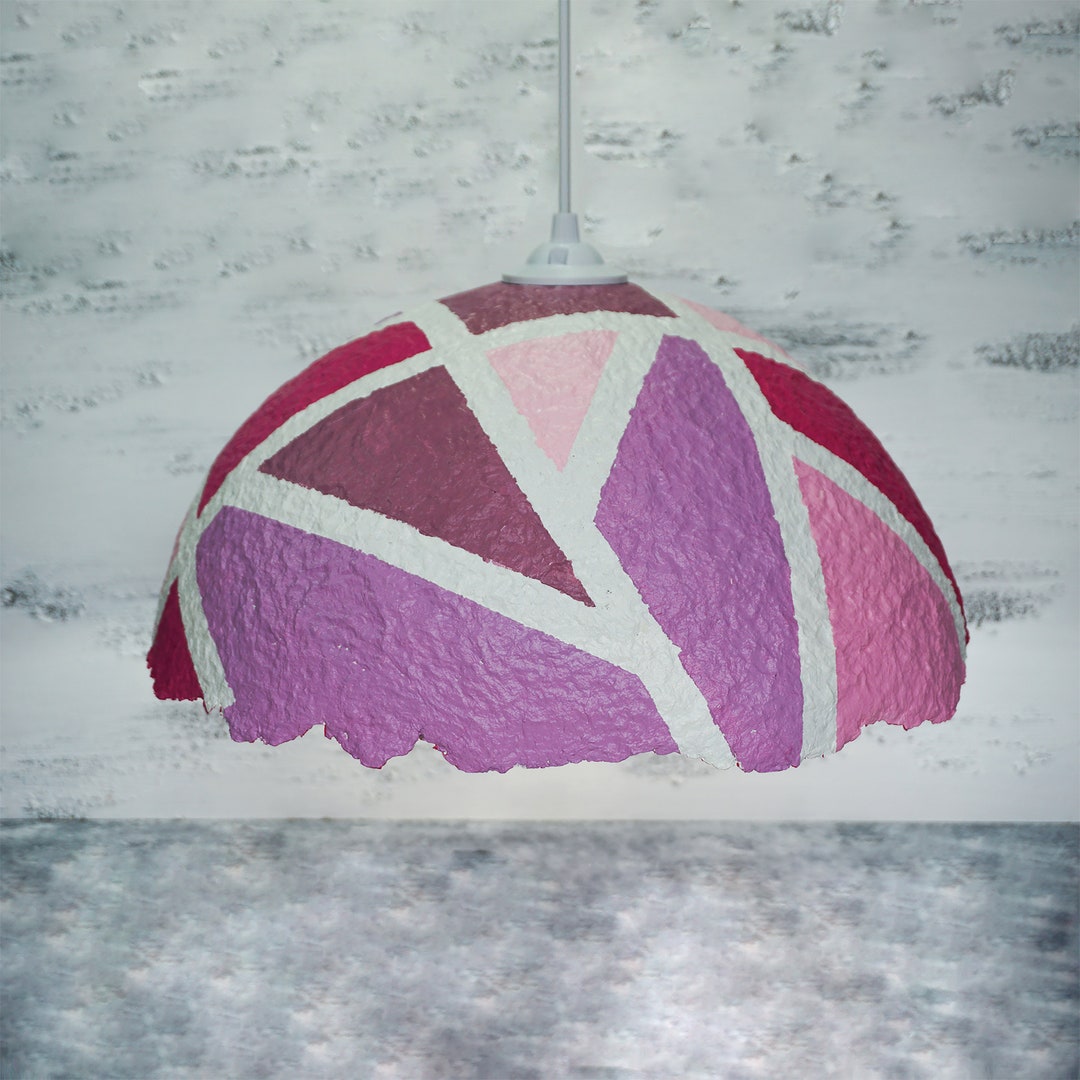 Paper Mache Lamp Lightening Home Decoration Chandelier - Etsy