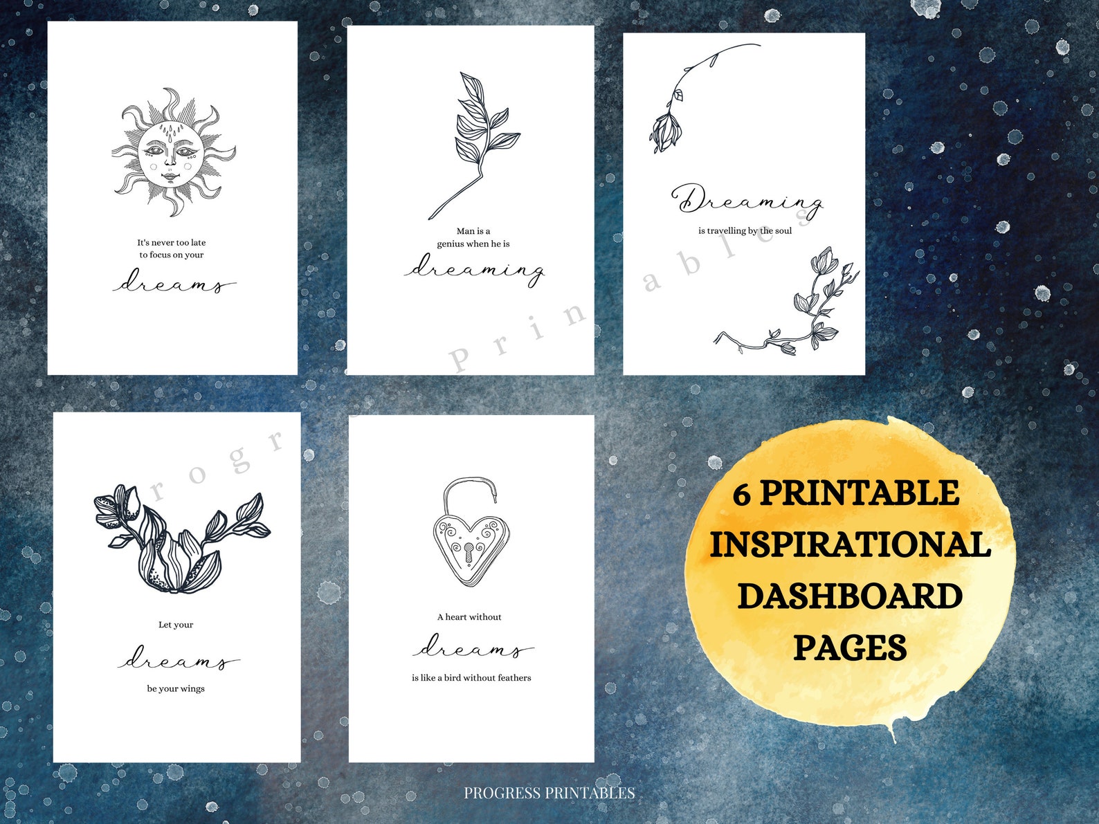 Dream Journal Printable Dream Planner Dream Diary Dream - Etsy