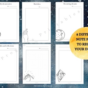 Dream Journal Printable Dream Planner Dream Diary Dream - Etsy