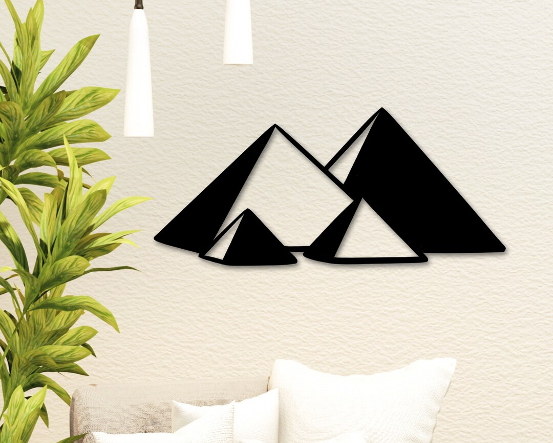 Pyramids Metal Sign, Egypt Wall Art, Pyramid Decor, Egyptian Decor ...