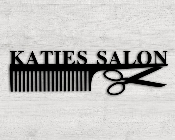 Hair Studio Sign Custom Hair Salon Sign Barber Shop Sign - Etsy