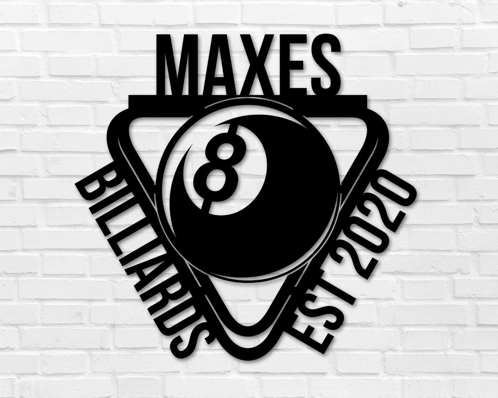 Billiards Metal Wall Art Metal Wall Sign Home Decor Wall - Etsy