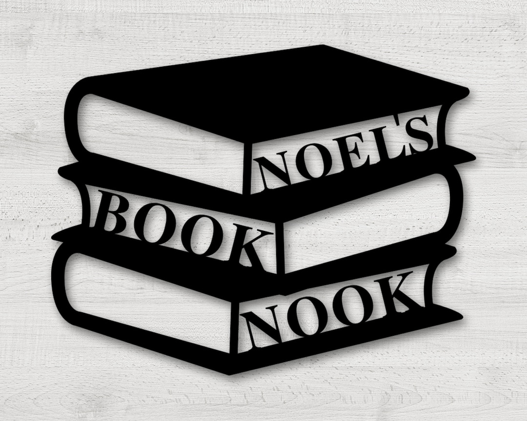 Reading Room Metal Sign, Custom Home Library Sign, Books Metal Wall Art ...