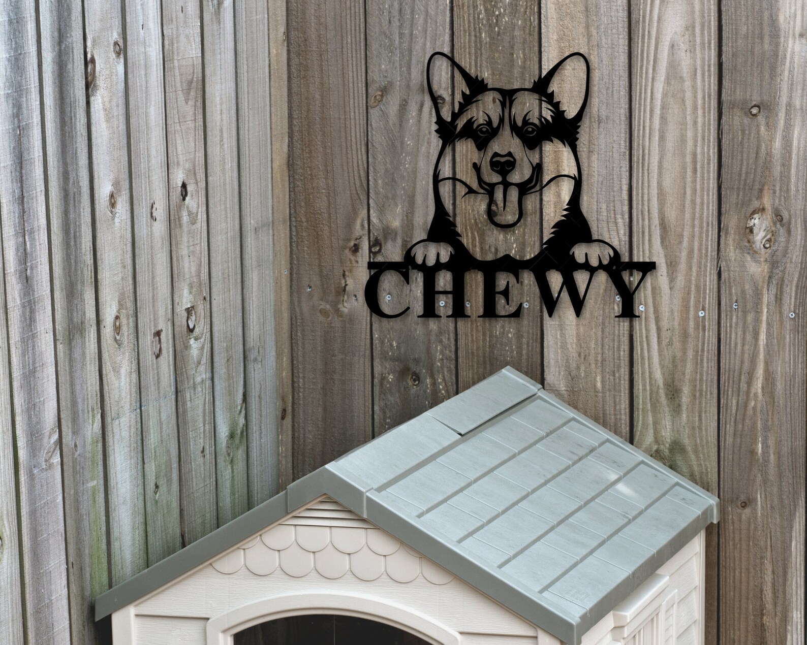 Corgi Dog Sign Corgi Metal sign Corgi Name Sign Pet Name | Etsy