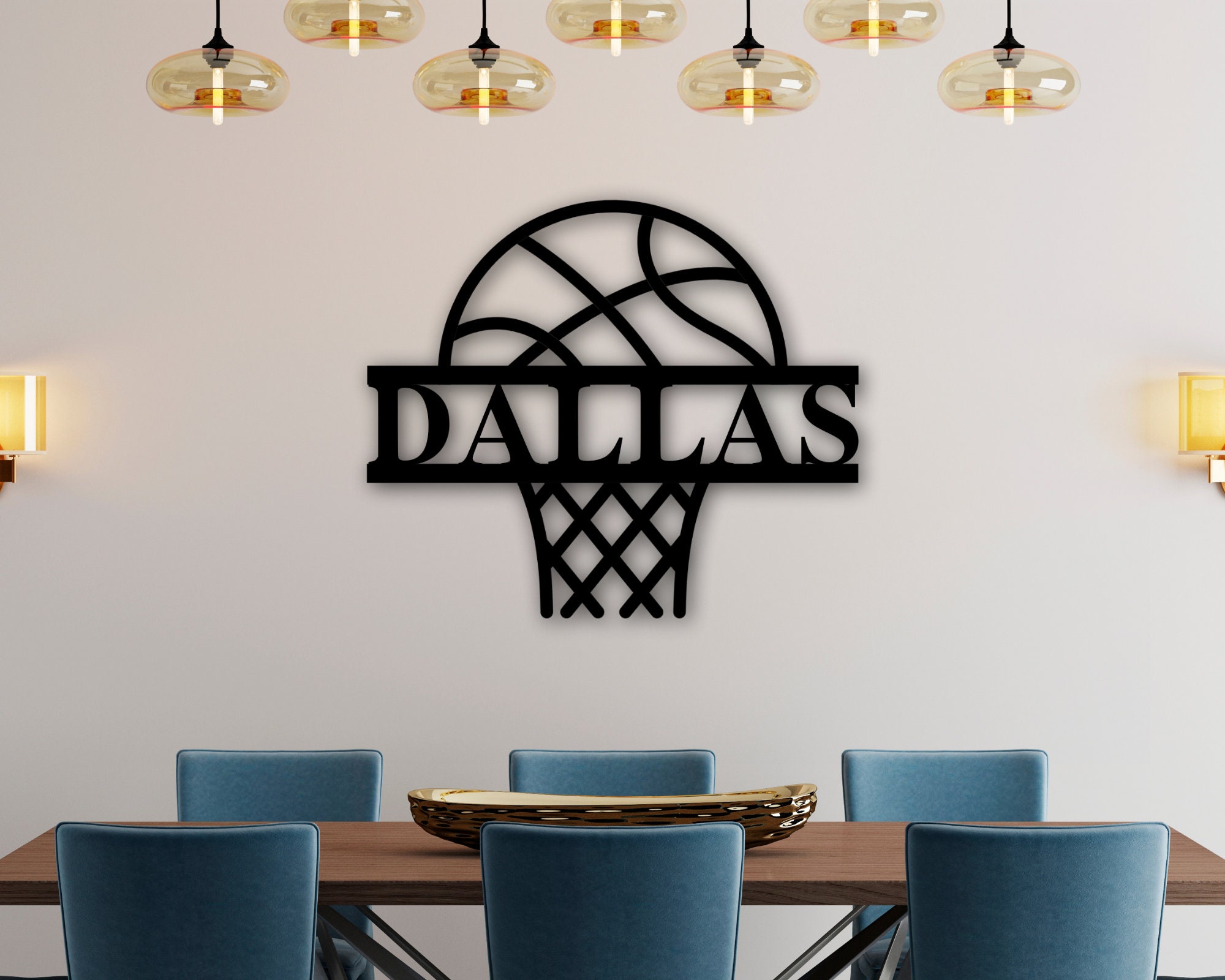 Personalized Basketball Name Sign Custom Metal Basketball - Etsy