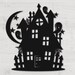Haunted House Metal Sign, Halloween Wall Decor, Metal Halloween ...