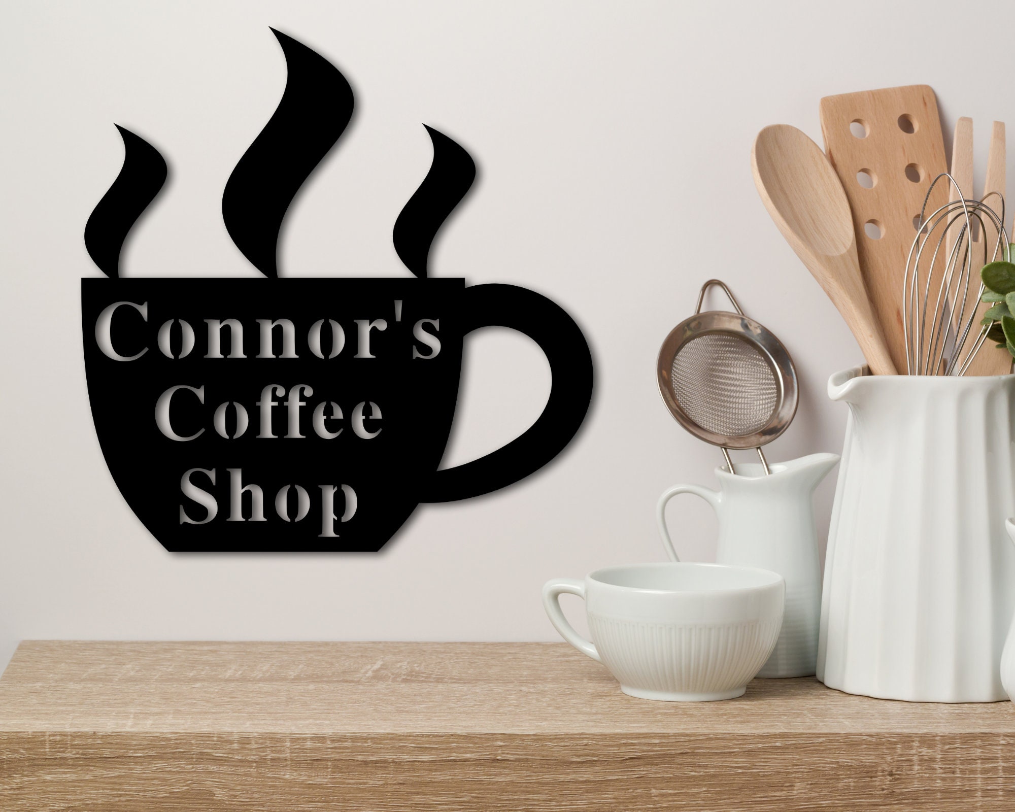Coffee Bar Metal Sign Custom Coffee Shop Sign Personalized - Etsy