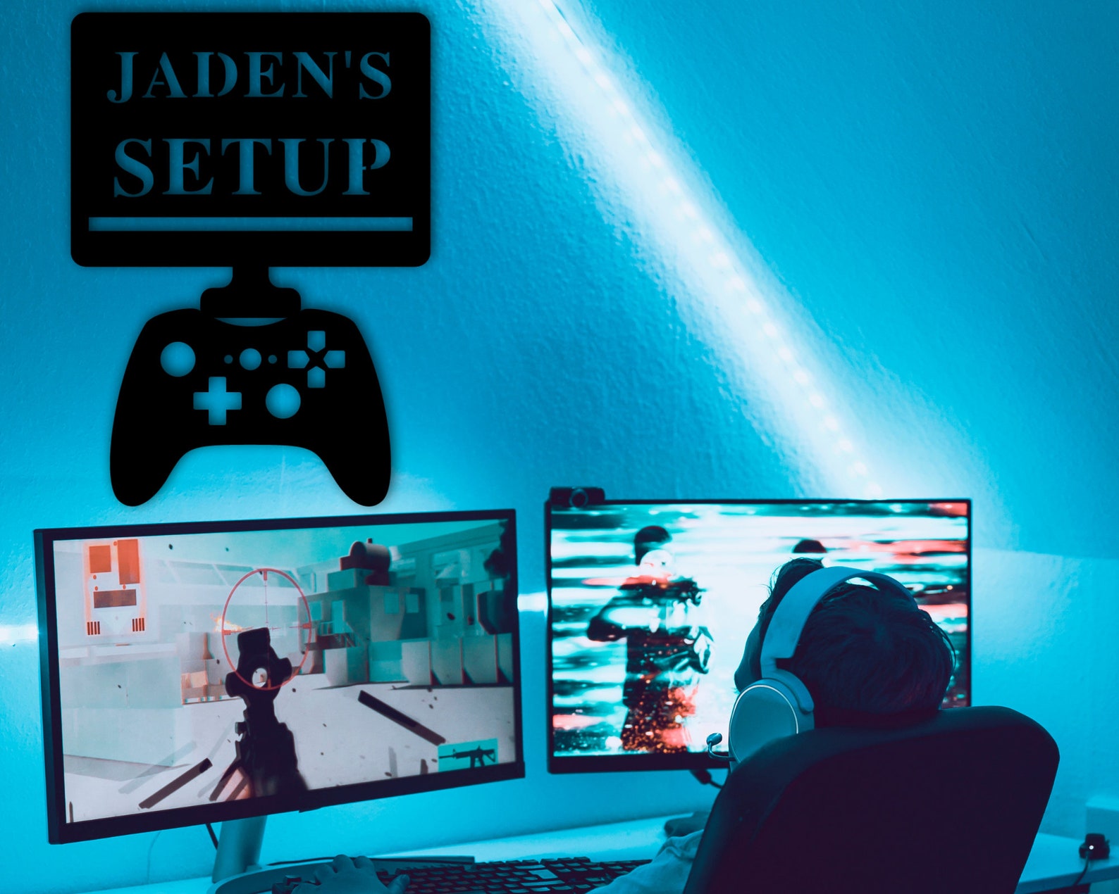 Gaming Room Metal Sign Custom Gaming Sign Personalized Gamer | Etsy