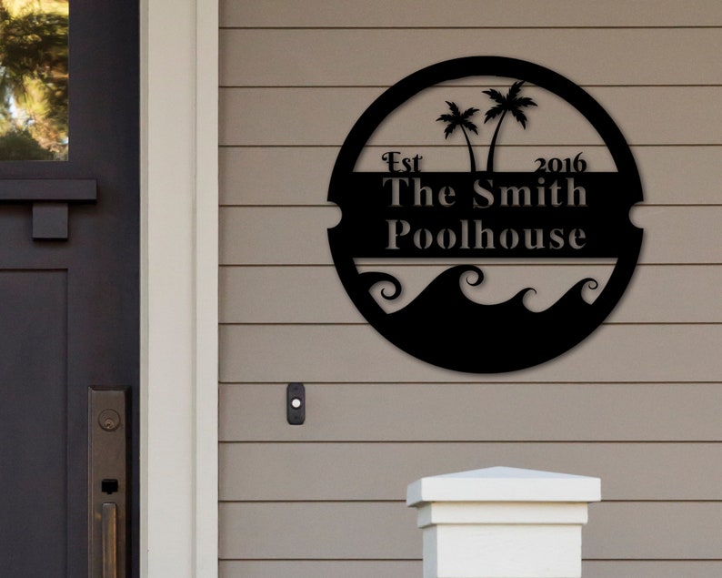 Personalized Family Pool Sign Swimming Pool Metal Sign - Etsy