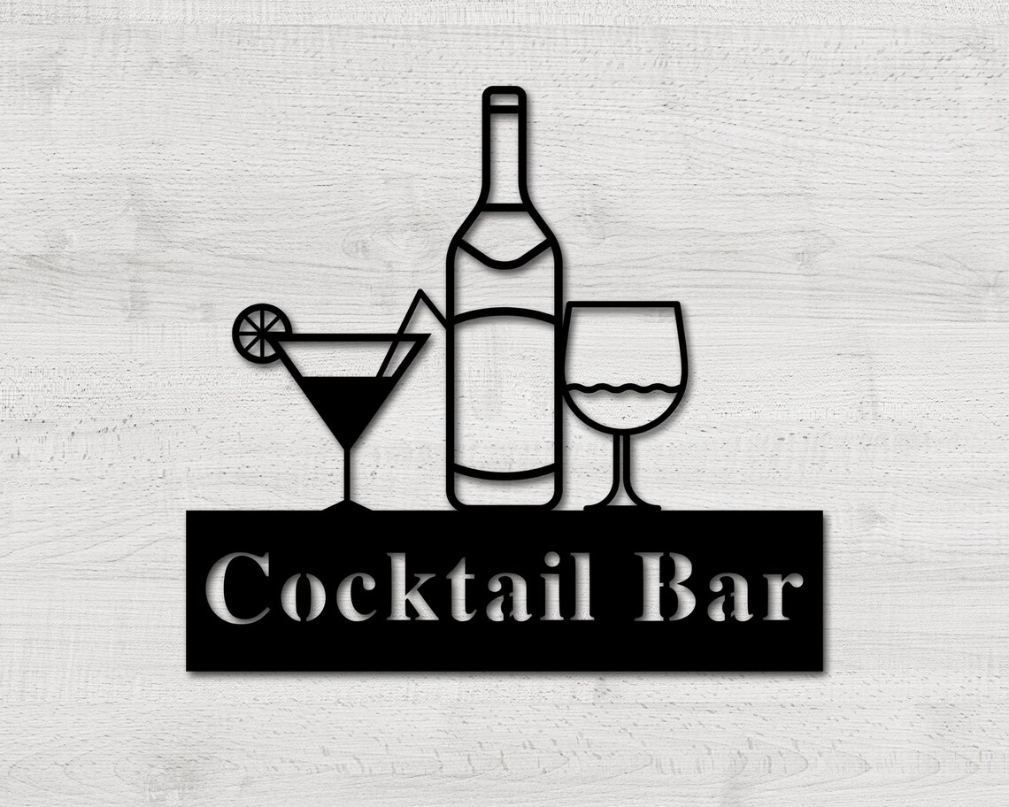 Personalized Metal Bar Sign Custom Metal Sign Outdoor Man - Etsy