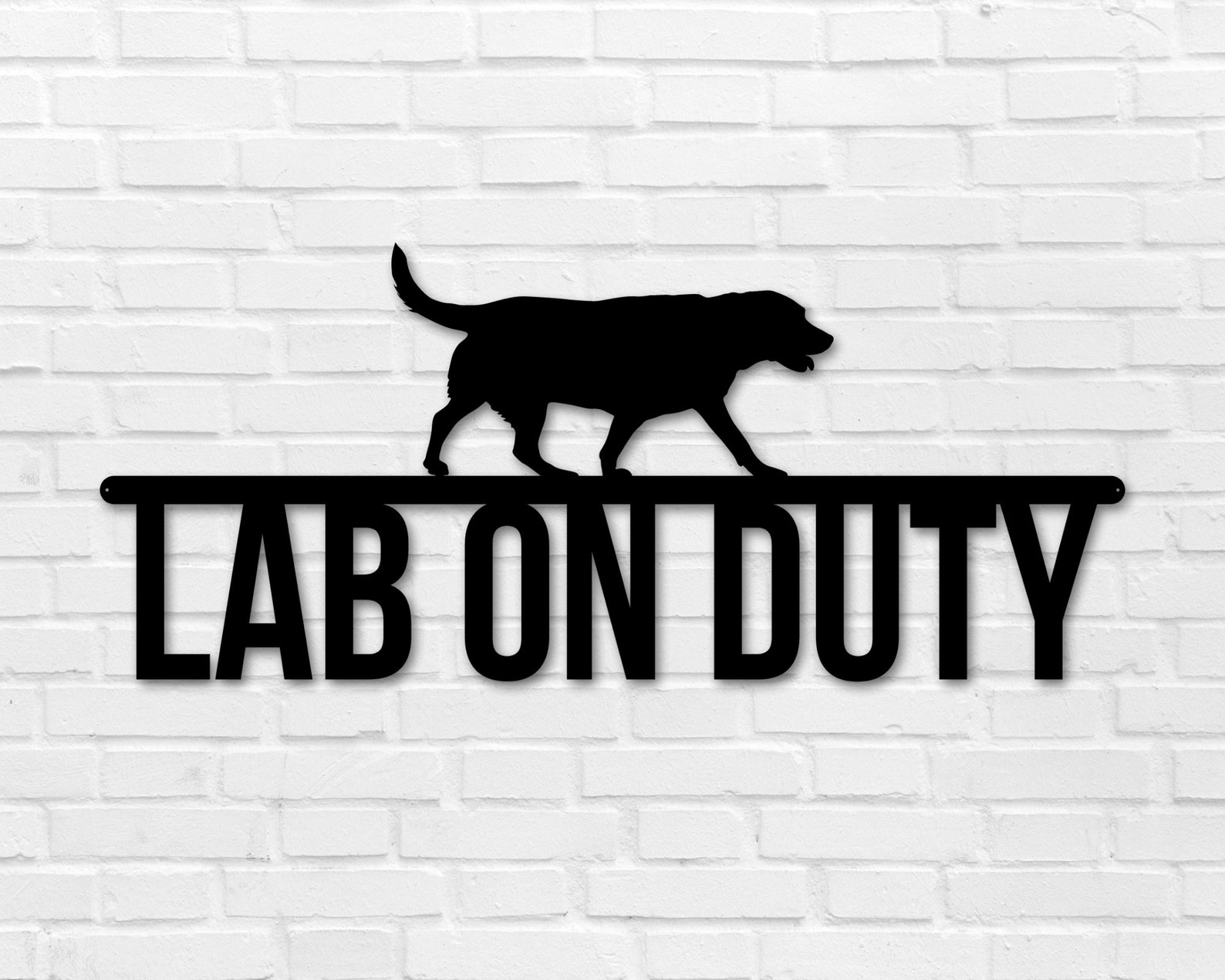Labrador on Duty Labrador Metal Sign Dog Sign Dog Lover - Etsy