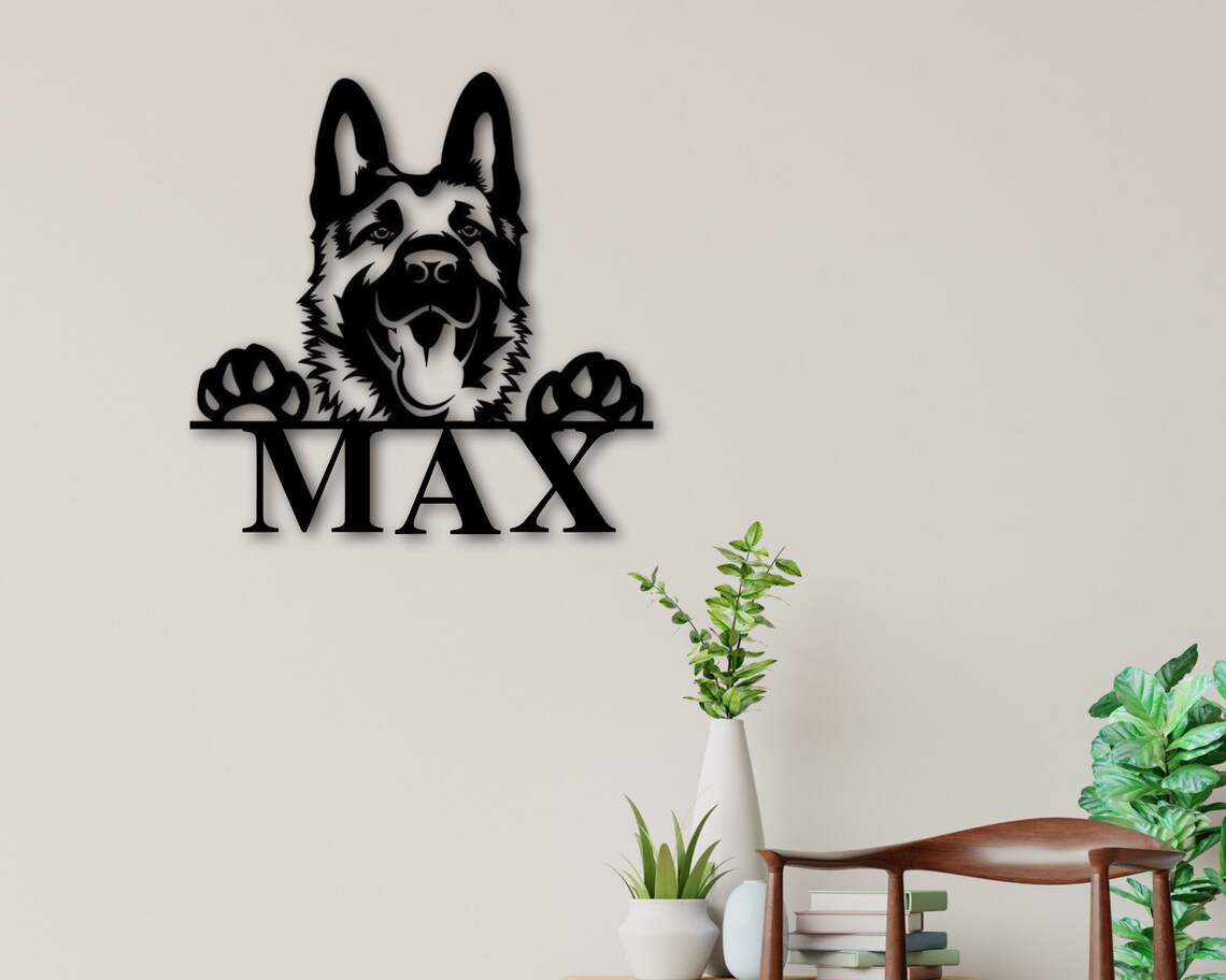 German Shepherd Dog Sign German Shepherd Metal Sign German - Etsy