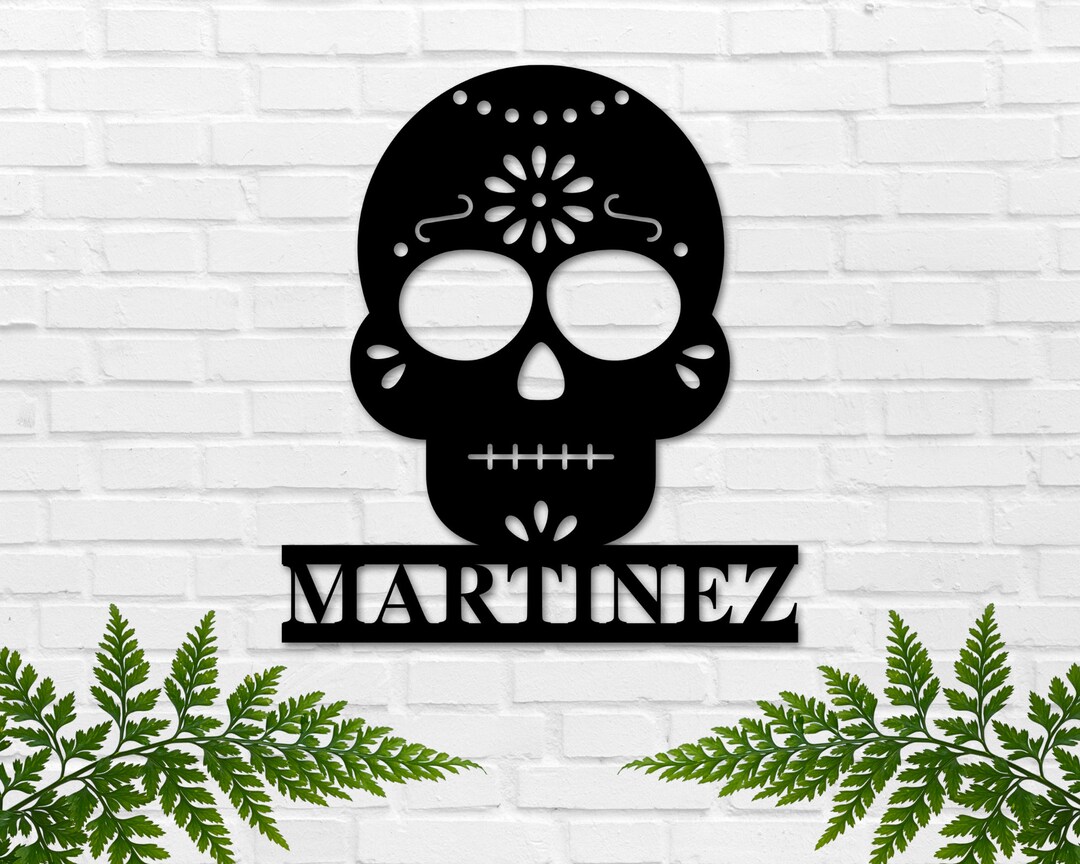 Day of the Dead Decor, Día De Muertos Sign, Metal Día De Muertos Decor ...