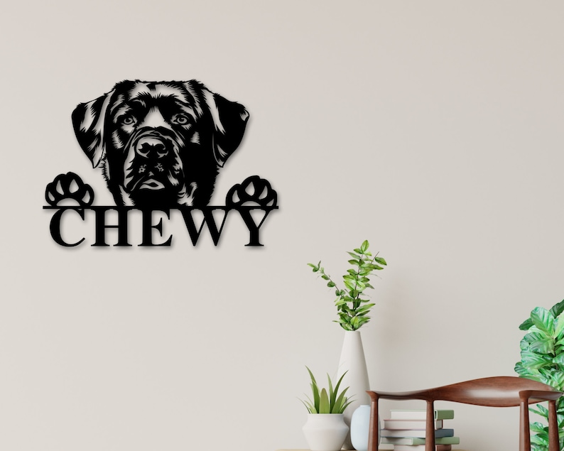 Black Labrador Dog Sign, Black Labrador Metal Sign, Black Labrador Name ...