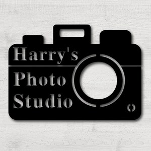 Photo Studio Metal Sign, Custom Photo Studio Sign, Personalized ...