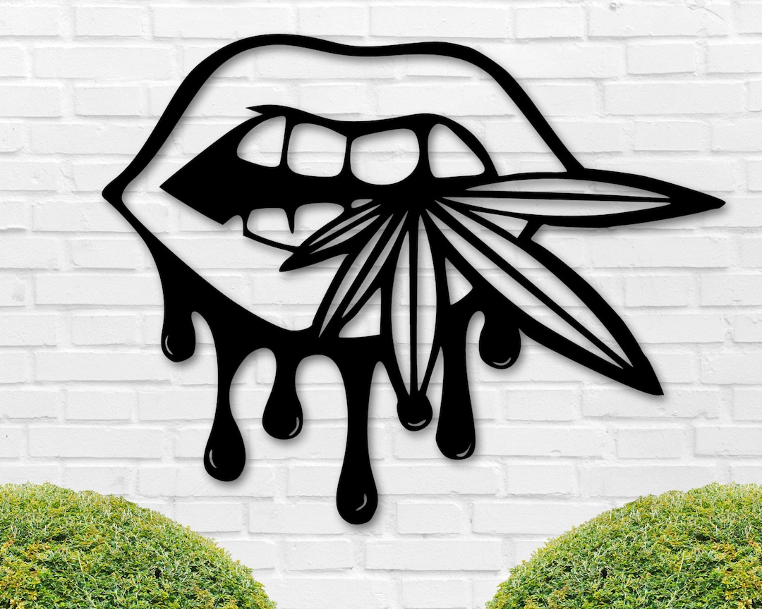 Weed Leaf Metal Sign, Marijuana Wall Art, 420 Wall Decor, Gift for ...