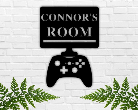 Gaming Room Metal Sign Custom Gaming Sign Personalized Gamer | Etsy