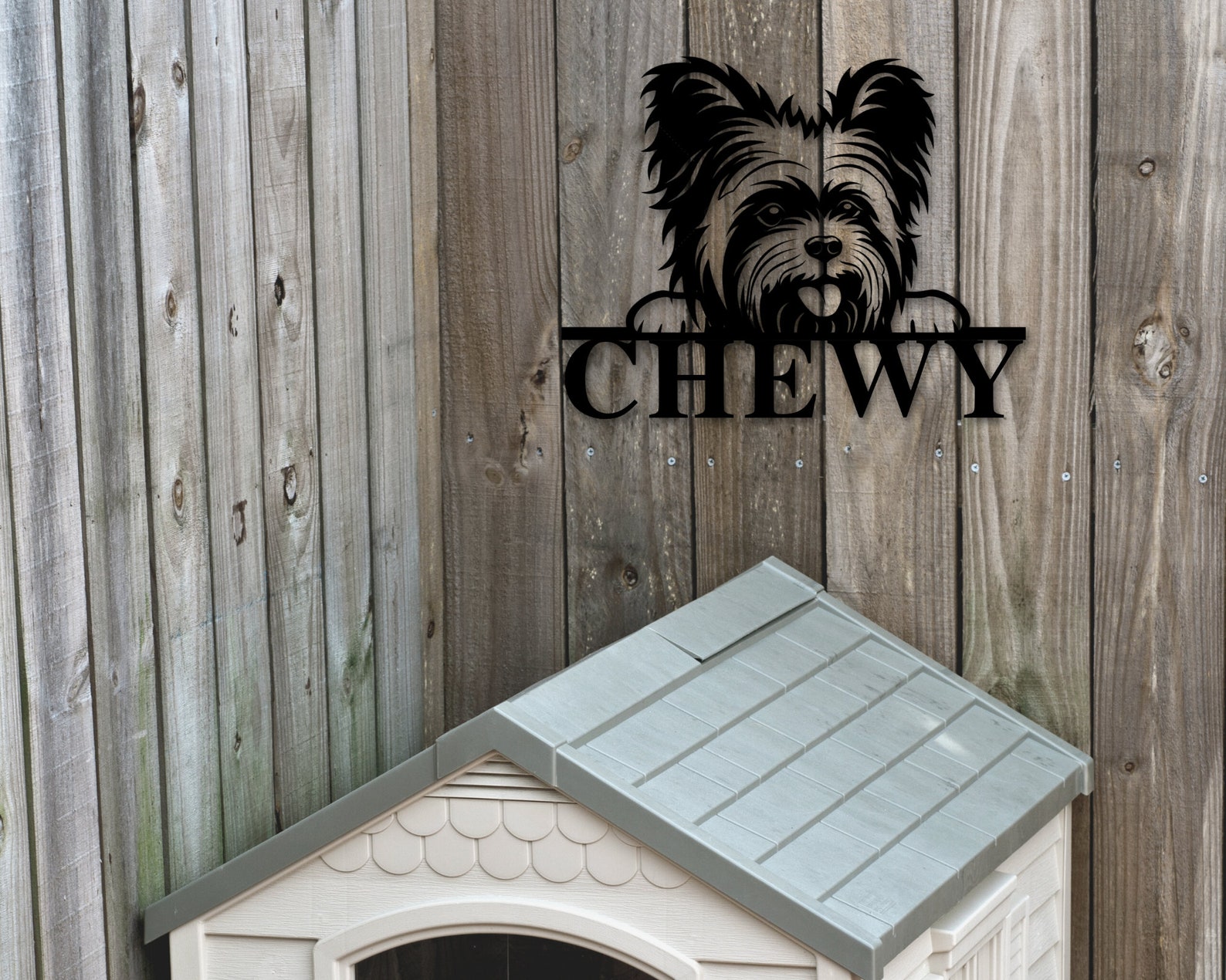 Yorkie Dog Sign Yorkie Metal Sign Yorkie Name Sign Pet Name | Etsy