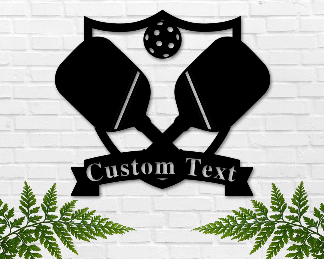 Custom Pickleball Metal Sign, Personalized Pickleball Sign, Pickleball ...