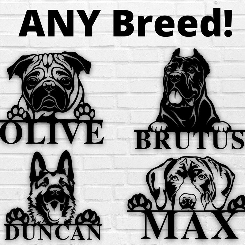 Dog Metal Art - Etsy