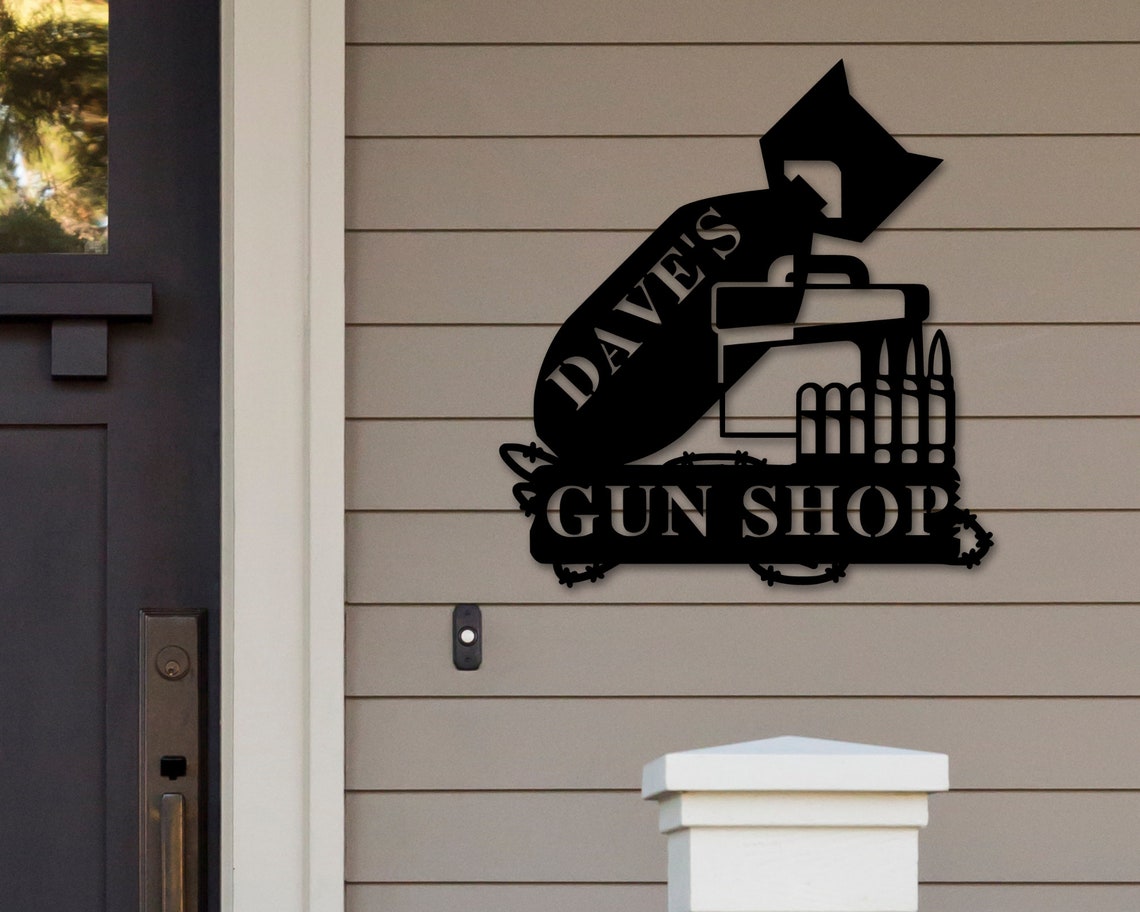 Armory Sign Personalized Gun Name Sign Gun Owner Gift 2nd - Etsy