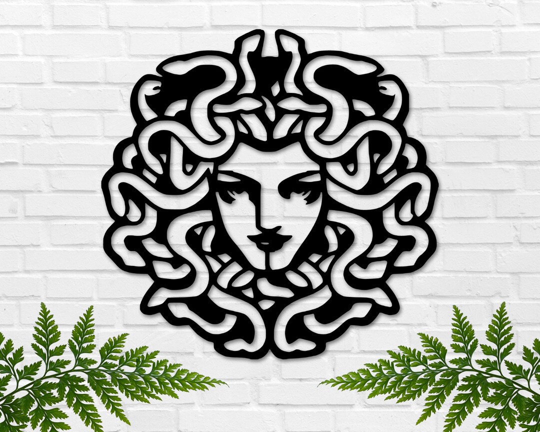 Medusa Metal Sign, Medusa Wall Art, Mythology Decor, Unique Wall Art ...