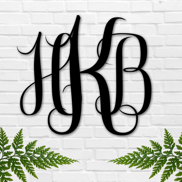 Metal Initials - Etsy