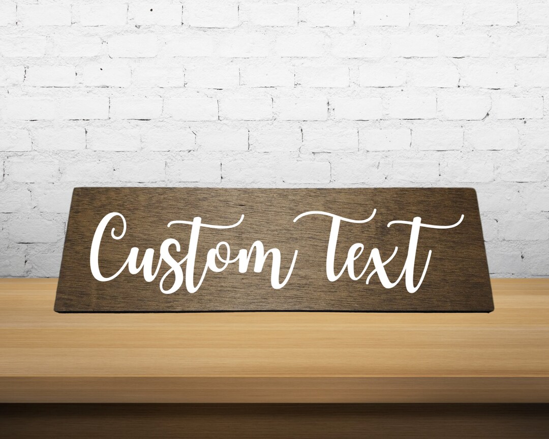 Custom Text Wooden Sign, Personalized Wooden Plank, Custom Design Wood ...