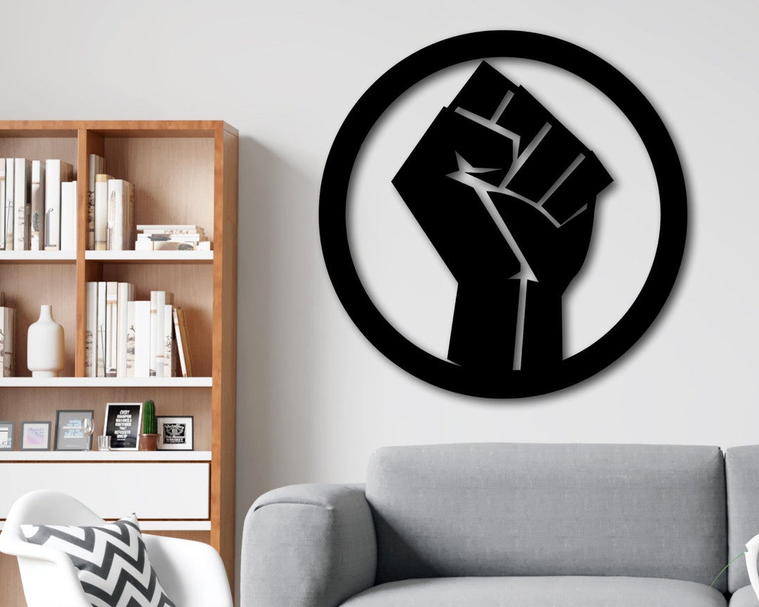 Black Lives Matter Metal Sign, BLM Sign, Black Lives Matter Wall Art ...