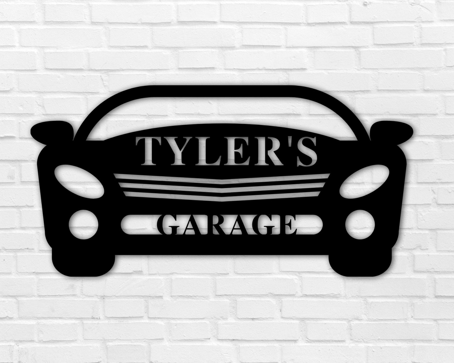 Custom Car Metal Sign Car Garage Sign Personalized Muscle | Etsy