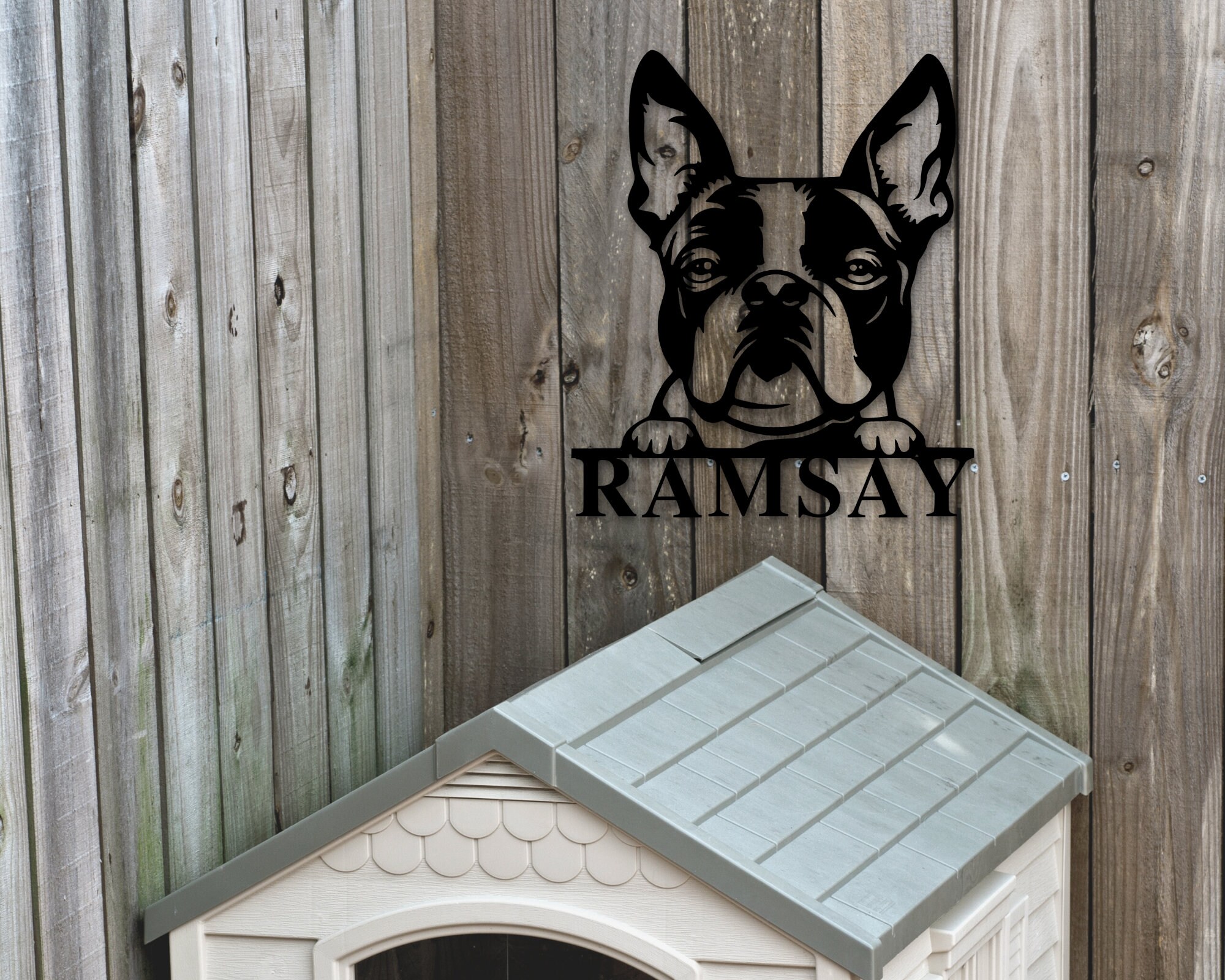 Boston Terrier Dog Sign Boston Terrier Metal sign Boston | Etsy