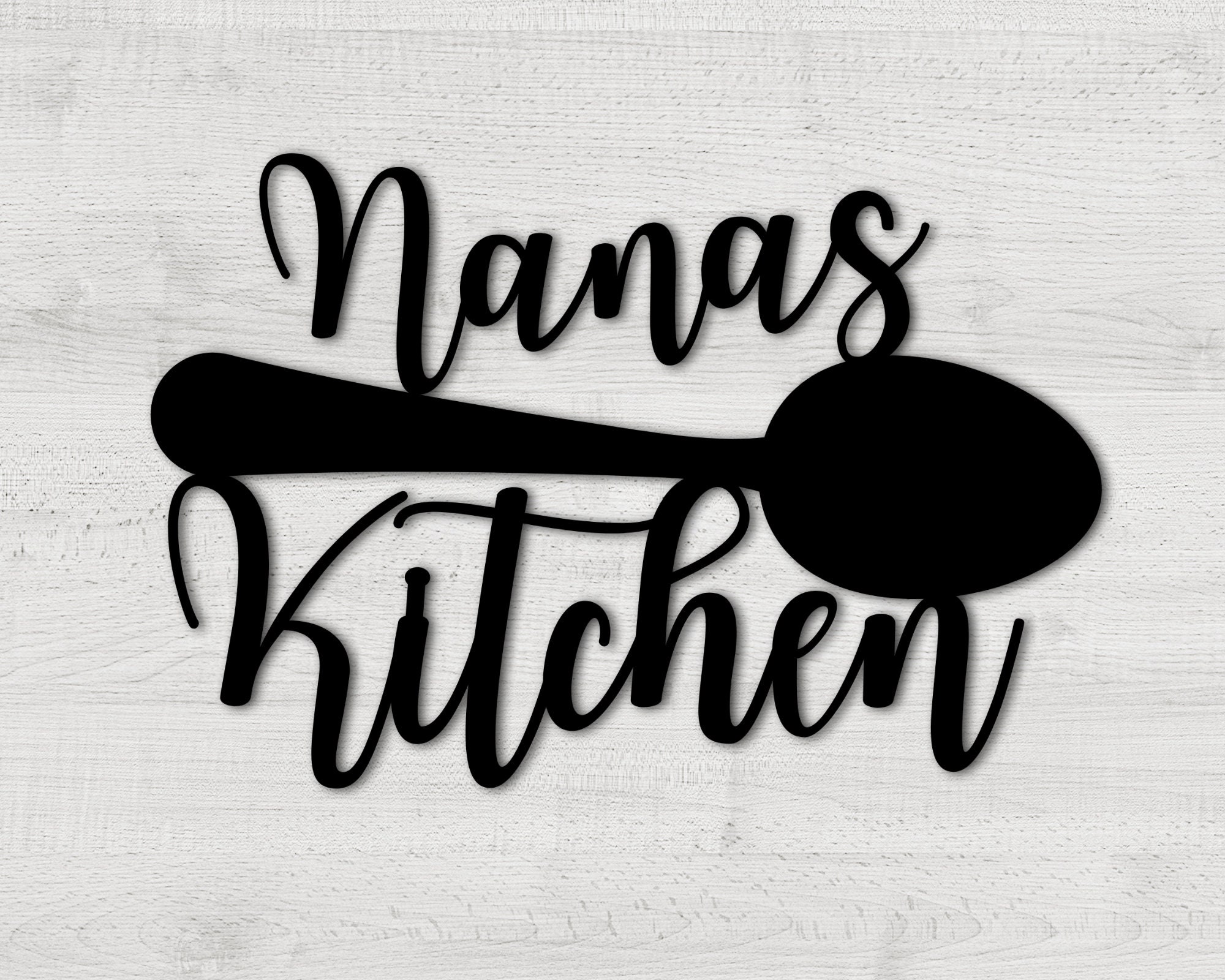 Custom Metal Sign for Kitchen, Nana's Kitchen Metal Sign, Personalized ...