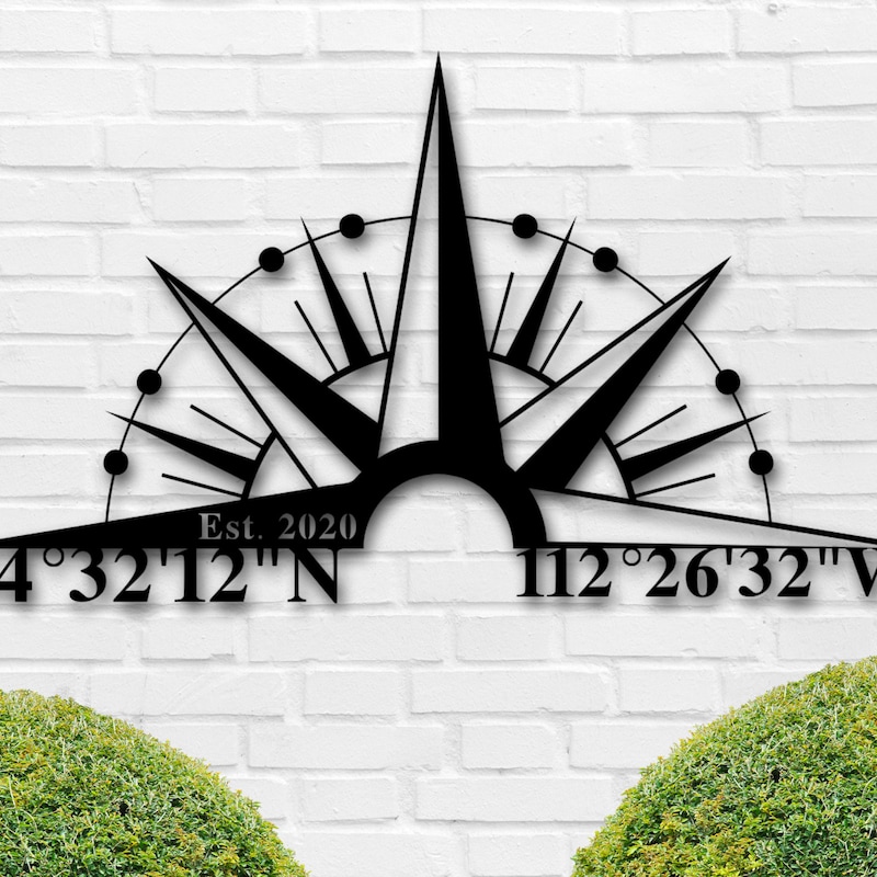 Coordinates Sign - Etsy