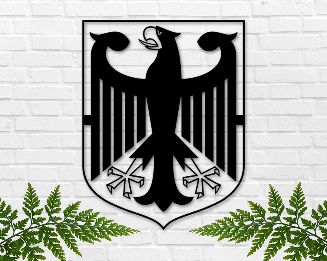 German Coat of Arms Metal Sign, Deutsches Wappen, Germany Family Crest ...