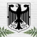 German Coat of Arms Metal Sign, Deutsches Wappen, Germany Family Crest ...