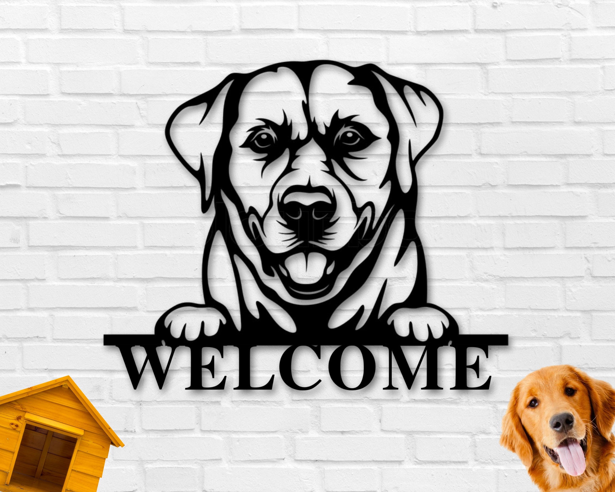 Custom Address Sign Dog Sign Dog Address Sign Metal sign | Etsy