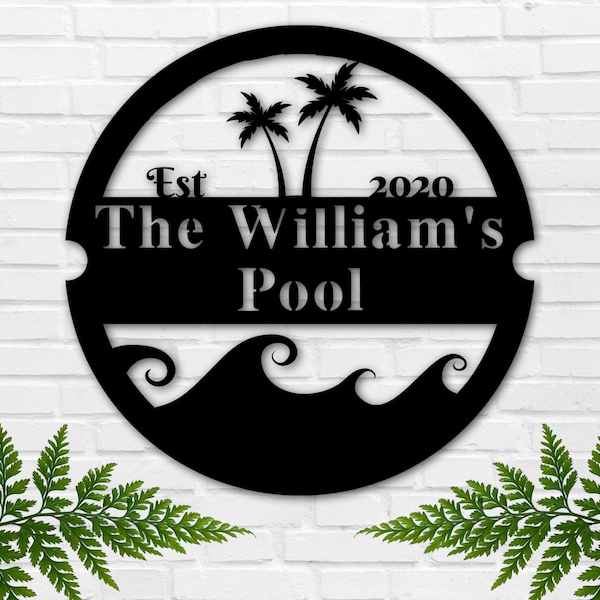 Pool House Sign - Etsy