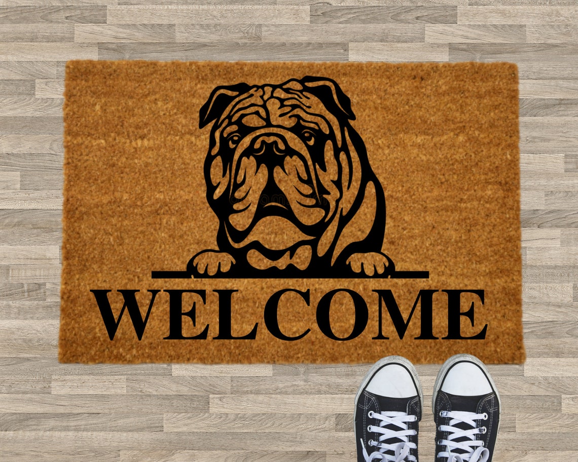 Custom Dog Doormat Personalized Dog Welcome Mat Dog Welcome | Etsy