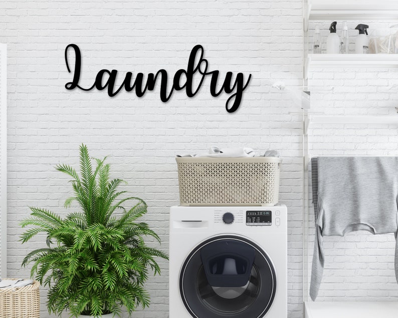 Laundry Sign, Metal Laundry Sign, Laundry Room Sign, Metal Sign ...