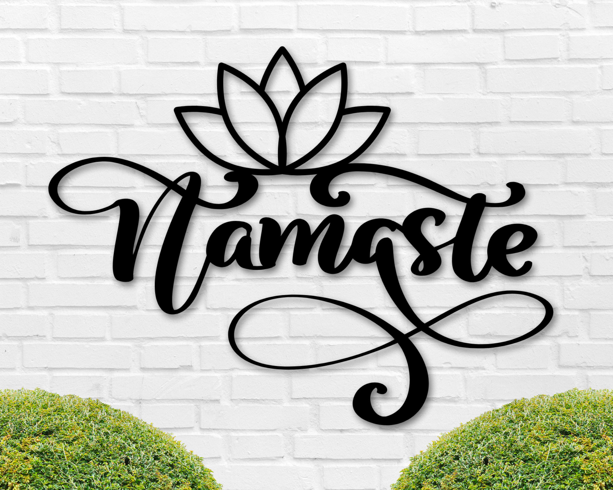 Namaste Sign Metal Namaste Sign Yoga Studio Decor Namaste | Etsy